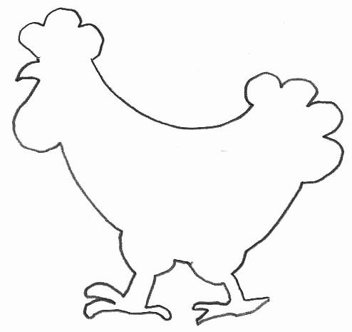 Gabarit Poule Imprimer