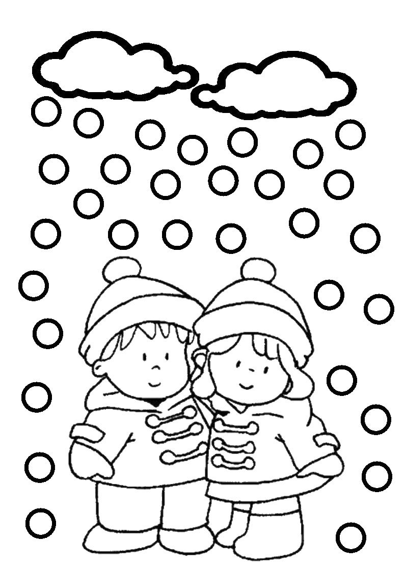 Coloriages d'hiver